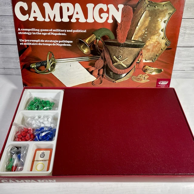 VINTAGE CAMPAIGN BOARD Game Napoleonic Gibsons 1976 - Complete £15.00 ...