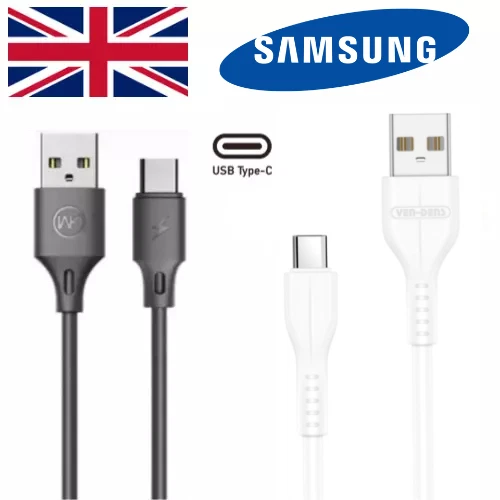 USB A TO Type-C USB-C 1m Cable PD Fast Charger Charging Lead For ...
