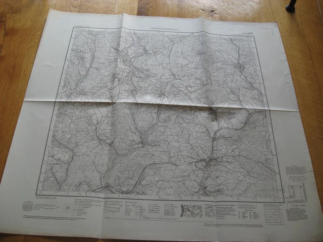 ALTES MESSTISCHBLATT NR. 6521 Oberschefflenz von 1945 Bödigheim ...