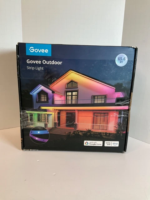 GOVEE OUTDOOR STRIP Light H6176 - RGBIC, Wi-Fi Smart App Control, 65 ...
