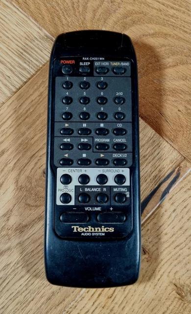 TECHNICS RAK-CH201WH AUDIO SYSTEM REMOTE CONTROL GENUINE ORIGINAL Fully ...