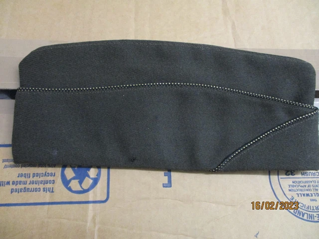 GENUINE WW2 US army officer [major rank] garrison cap good aged wear ...