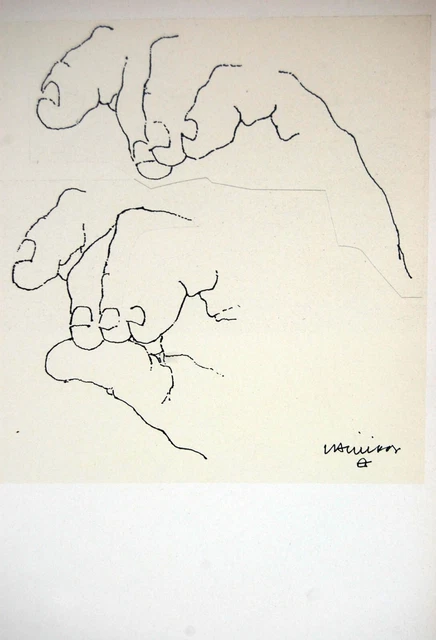 EDUARDO CHILLIDA. DIBUJOS - manos 1949-1974. Ediciones Polígrafa 1979 ...