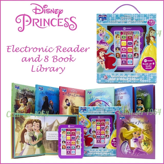 DISNEY PRINCESS ELECTRONIC Me Reader and 8 Book Library Children's ...