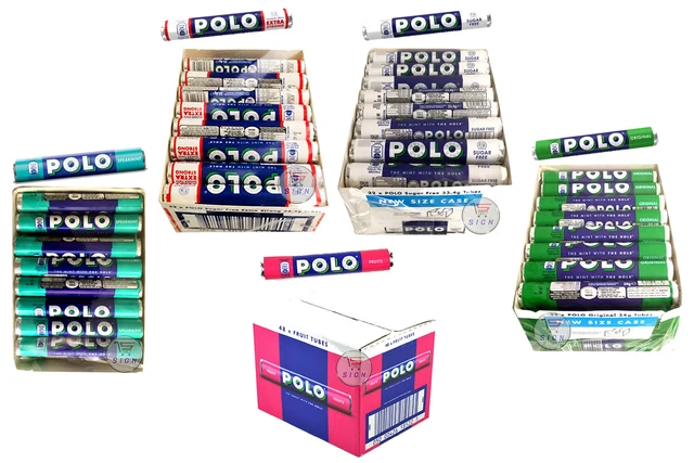 NESTLE POLO SUGAR Free, Original, Spearmint, Fruit, Mix Flavor Tubes ...