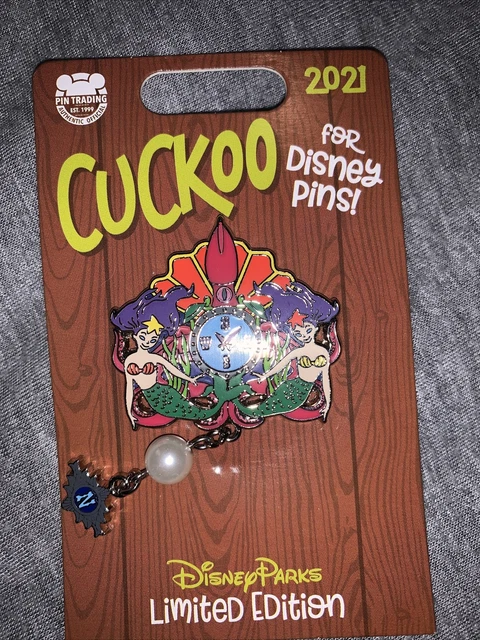 DISNEYLAND 2021 THE Little Mermaid Clock Cuckoo for Disney Pins LE Pin ...