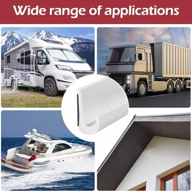 J-TYPE RAIN GUTTER Outdoor Use Moisture Prevention Non-Rotting Material ...