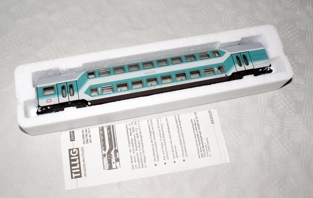 TILLIG H0 73790, Doppelstockwagen DBz 750 der DB, unbespielt und in OVP ...