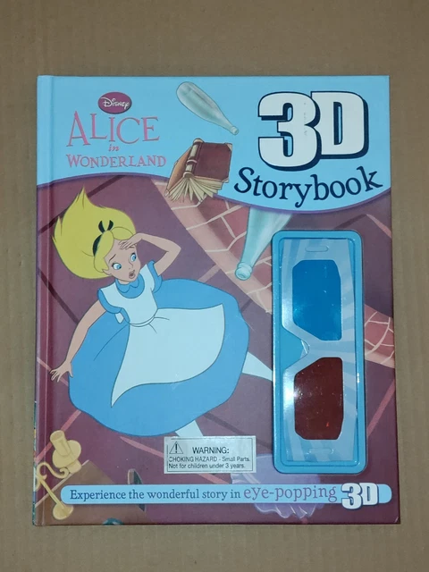 DISNEY 3D STORYBOOK Alice in Wonderland by Parragon (2011, Hardcover ...