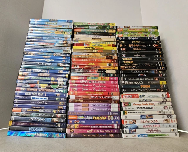 WHOLESALE LOT 50+ DVDs Kids & Family Childrens Baby Disney Nickelodeon ...