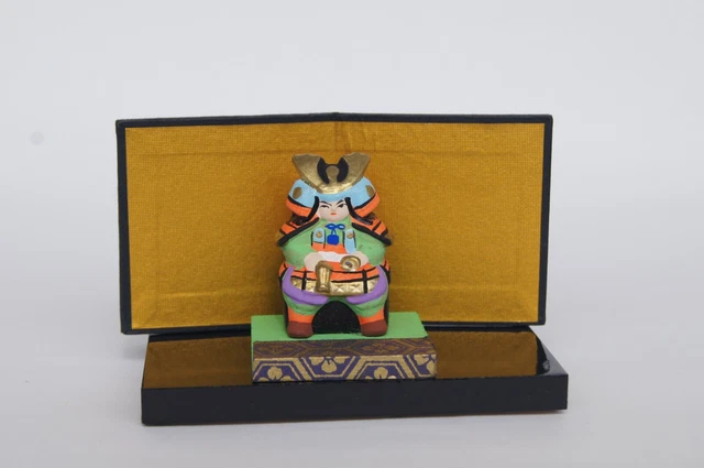 SAMURAI WARRIOR CLAY Figure - Japanese Ceramic Mini Ornament Model ...