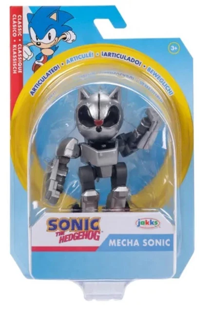 SONIC THE HEDGEHOG 6cm Classic Mecha Sonic Figure Brand New £14.99 ...
