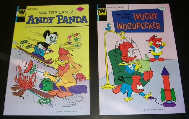 LOT / 2: 8,5 VF+ Walter : Lantz ANDY PANDA 18, WOODY WOODPECKER 118 ...