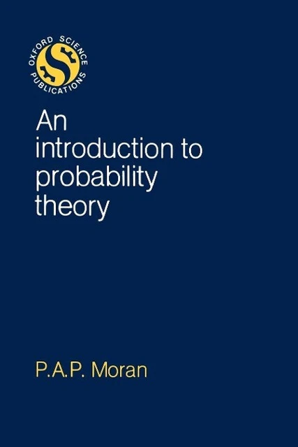 AN INTRODUCTION POUR Probability Theory Moran, P.Englobant, entre Autres, Livre EUR 47,77 ...