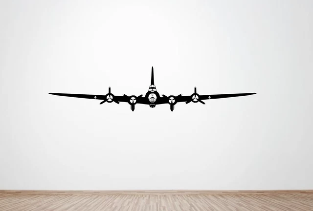 USAF WW2 BOEING B-17 Flying Fortress Bomber Plane Wall Art Decal ...
