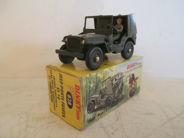 DINKY 828 JEEP Hotchkiss Willys Rocket Carrier Ss10 Military Mib L@@K ...