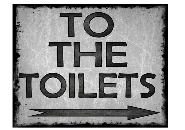 TOILET DOOR SIGNS Cafe Toilet door sign, Pub door sign To The Toilets ...