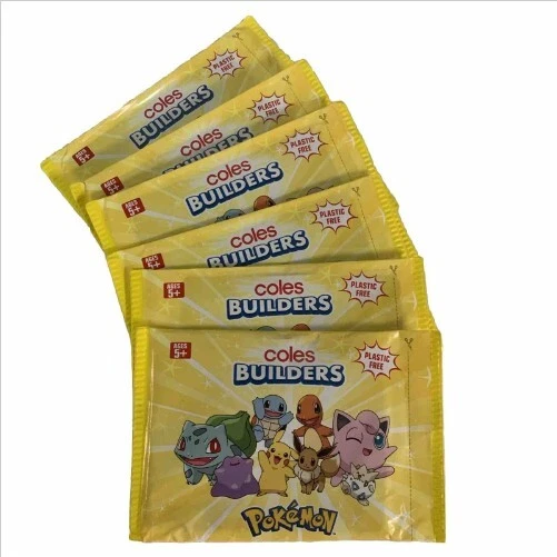 COLES BUILDERS POKEMON Edition X 15 Unopened Packs - FAST DELIVERY ...