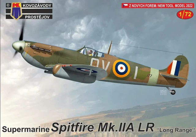 SPITFIRE MK.IIA LR "Long Range" KP PLASTIC KIT 1/72 EUR 21,95 - PicClick FR