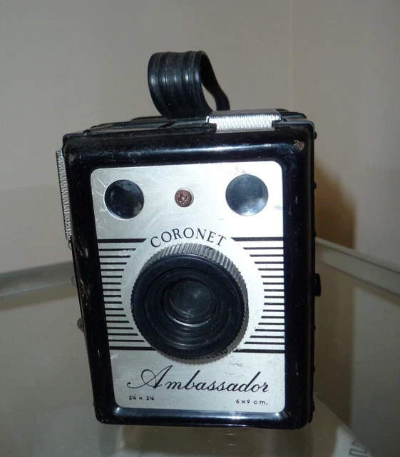 VINTAGE 1950S CORONET Ambassador Box Camera - Nice Collectable English ...