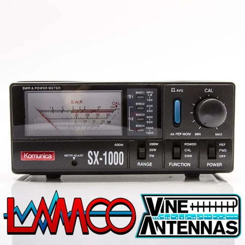 KOMUNICA SX 1000 | HF VHF UHF SHF SWR PWR Meter £129.95 - PicClick UK