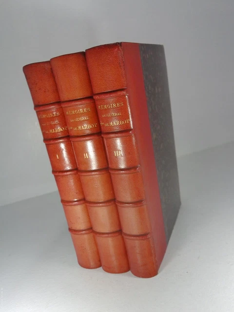 HISTOIRE-MEMOIRES DU GENERAL BARON DE MARBOT-COMPLET 3 VOL-Relié- 1890 ...