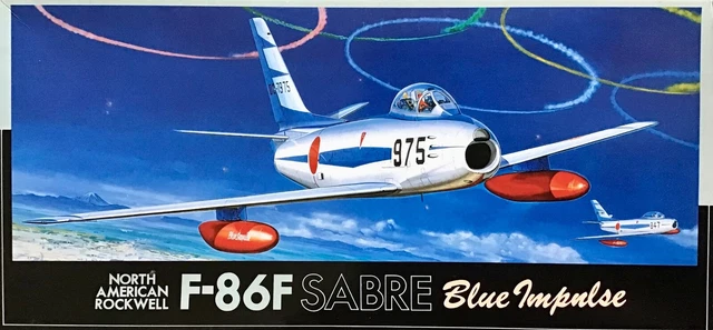 1/72 / FUJIMI North American F-86F Sabre Blue Impulse Aerobatic Team ...