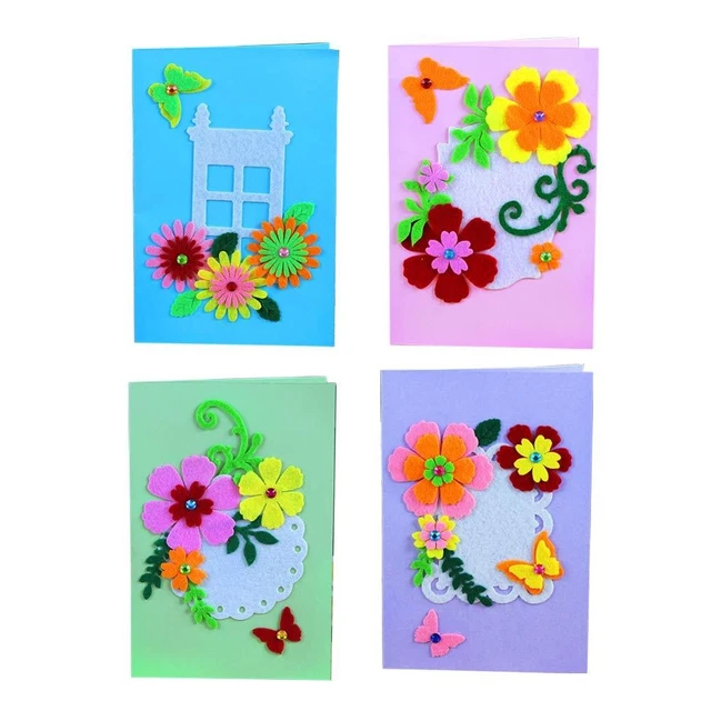 4 PCS CRAFTING Supplies Girls Card Making Kit Children's Birthday $23. ...