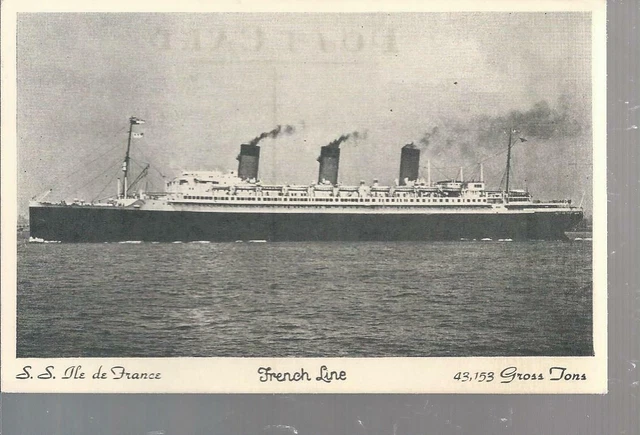 CPA-LE TRANSATLANTIQUE S.S.ILE De France-French Line- EUR 1,40 ...