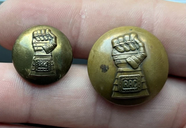 WW2 ROYAL ARMOURED Corps Military Uniform Buttons - 25mm & 19mm £8.00 ...