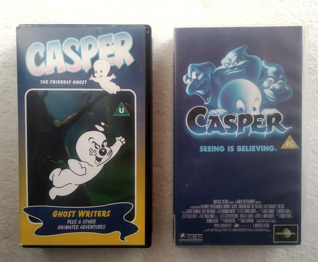 CASPER THE FRIENDLY film + Ghost Writers 1950s video 7 episodes + 1995 movie VHS £1.99 - PicClick UK