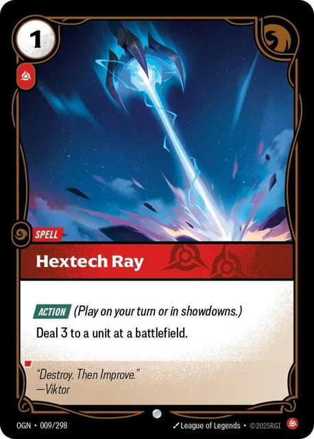 HEXTECH RAY 009/298 Origins Riftbound League of Legends £1.77 - PicClick UK