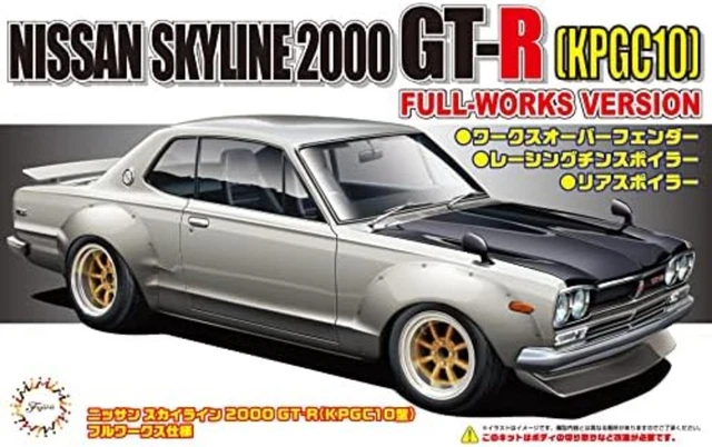 FUJIMI ID-142 SKYLINE 2000 Gt-R KPGC10 Full Werke 1/24 Skala Plastik ...