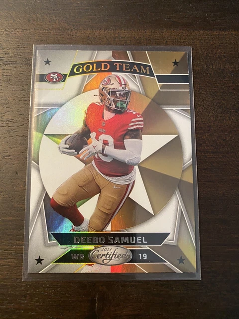 DEEBO SAMUEL 2023 Panini Certifié Football Gold Team Insert #GT-15 49 ...