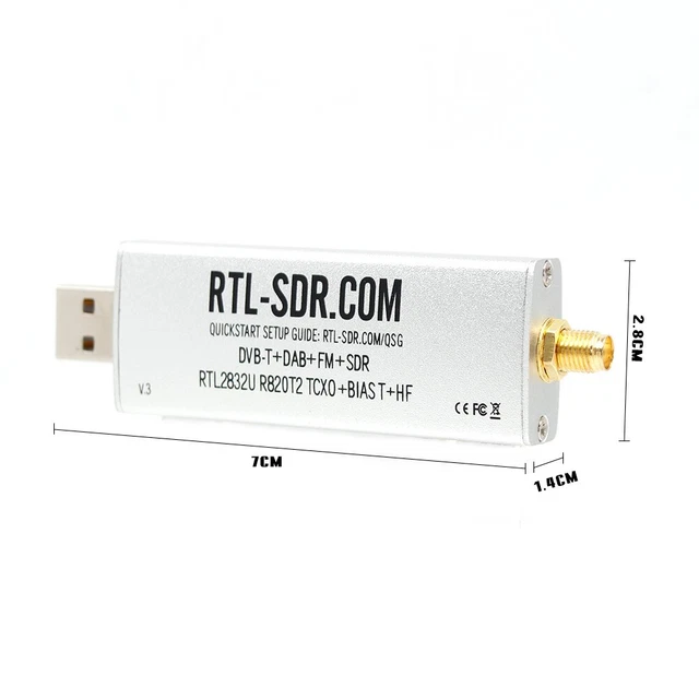DONGLE RADIO RÉCEPTEUR Multi-Usage Rtl-Sdr Blog RTL2832U Radio Software ...