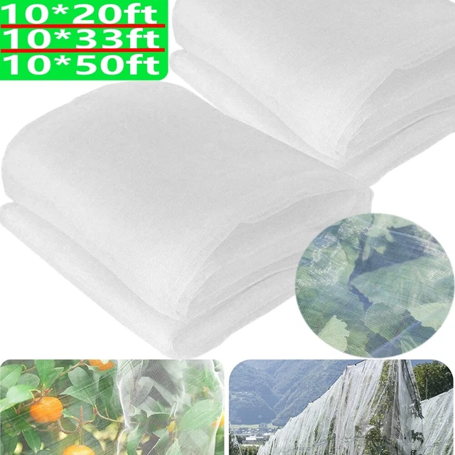 20~50FT MOSQUITO GARDEN Bug Insect Netting Barrier Bird Net Plant ...