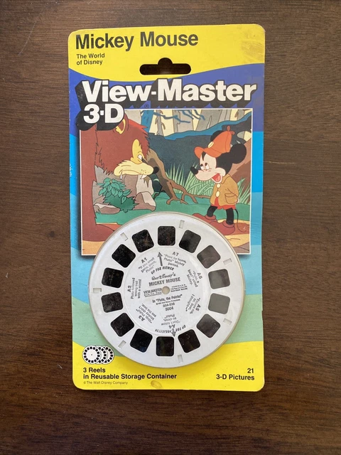 DISNEY DISNEY'S MICKEY Mouse Cartoons Cartoon view-master 3 Reels open ...