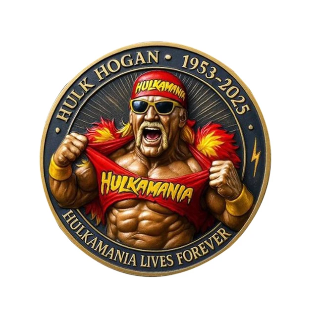 HULK HOGAN MEMORIAL 1953-2025 Collectible Coin Commemorative Coins ...