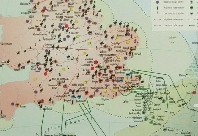 WW2 WWII MAP The Battle Of Britain July - October 1940 £28.00 - PicClick UK