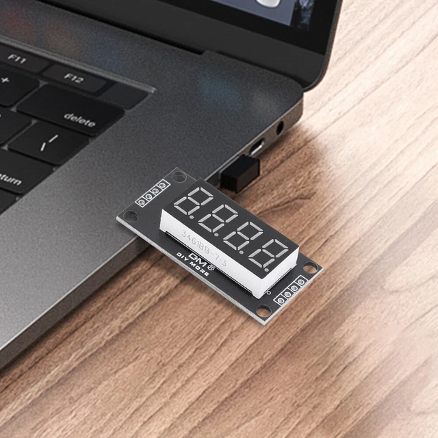 TM1637 LED DISPLAY Module 4 Digit Clock Module Digital LED Module (Blue ...