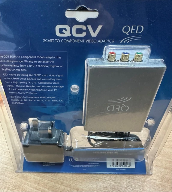 QED QCV SCART to RGB Component Video Adaptor £50.00 - PicClick UK