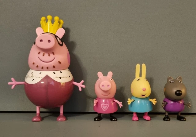 PEPPA PIG KING Daddy Pig Danny Dog Rebbeca Rabbit £6.00 - PicClick UK