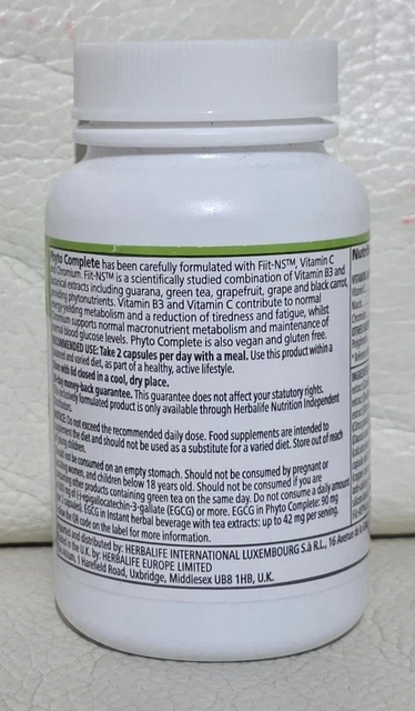 HERBALIFE NUTRITION PHYTO Complete Food Supplement 60 Capsules £63.10 ...