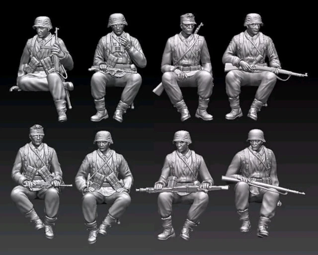 WW2 GERMAN SOLDIERS Full Set Soldiers 1/35th Resin Printed £25.00 ...