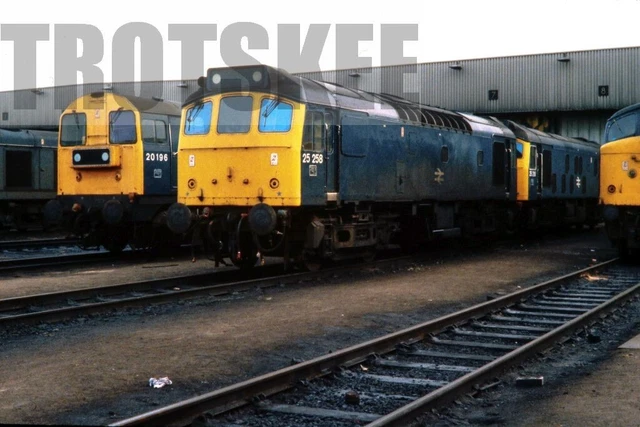35MM SLIDE BR British Railways Diesel Loco Class 25 25258 Toton 1981 ...