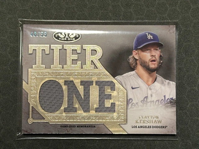 RELIQUIA CLAYTON KERSHAW 2024 Topps Tier One #T1R-CK patch SP LA ...