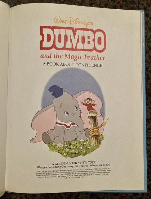 VINTAGE WALT DISNEY Movie Storybook - Dumbo & Magic Feather A Golden ...