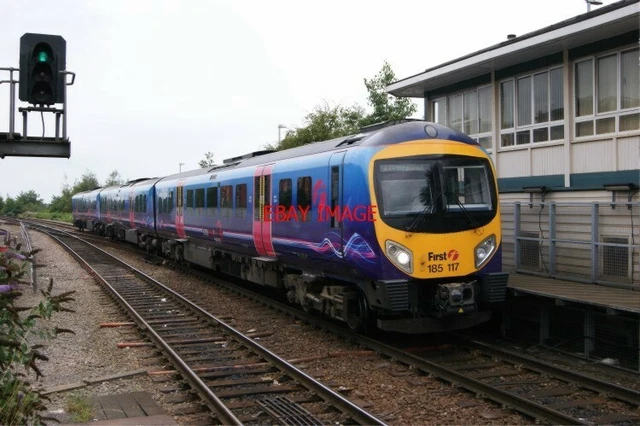 PHOTO CLASS 185 3-Car Dmu No 185 117 Arriving At Warrington (Central ...