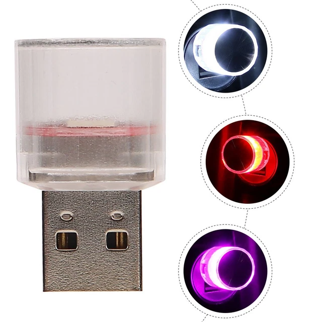 CAR LIGHT USB Powered Colorful Slow Flashing Atmosphere Light USB Light ...