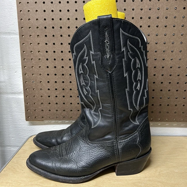 DOUBLE H COWBOY Western Boots Black Leather Size 12 D DH1503 £35.37 ...